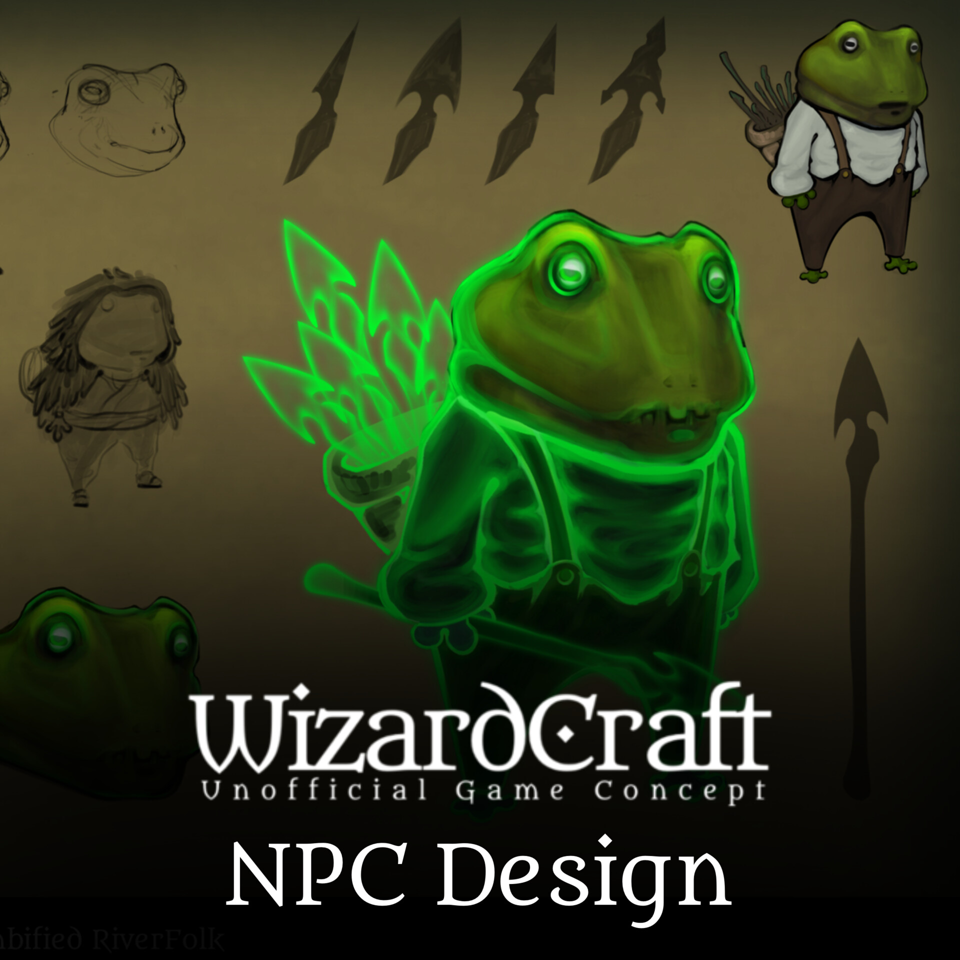 ArtStation - WizardCraft: NPC Frog People Concepts