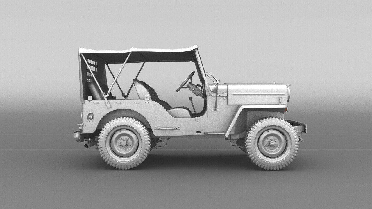 ArtStation - Jeep 3D Model