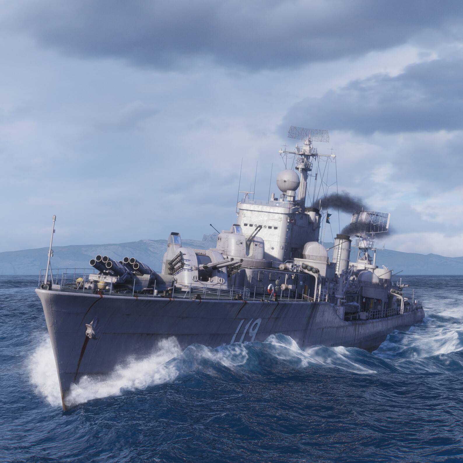 ArtStation - Swedish Destroyer Småland