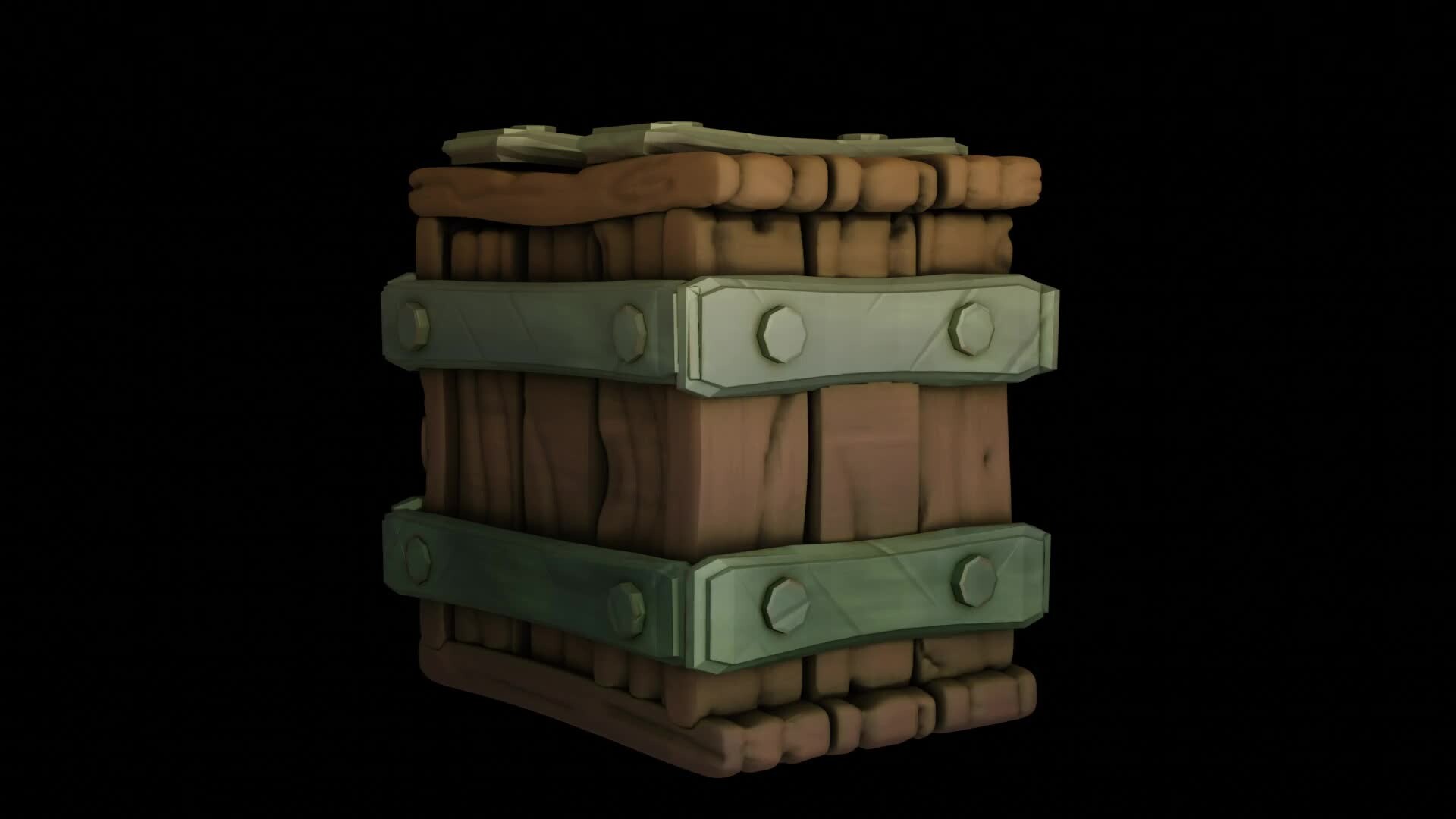 ArtStation - Stylized Wooden Cage