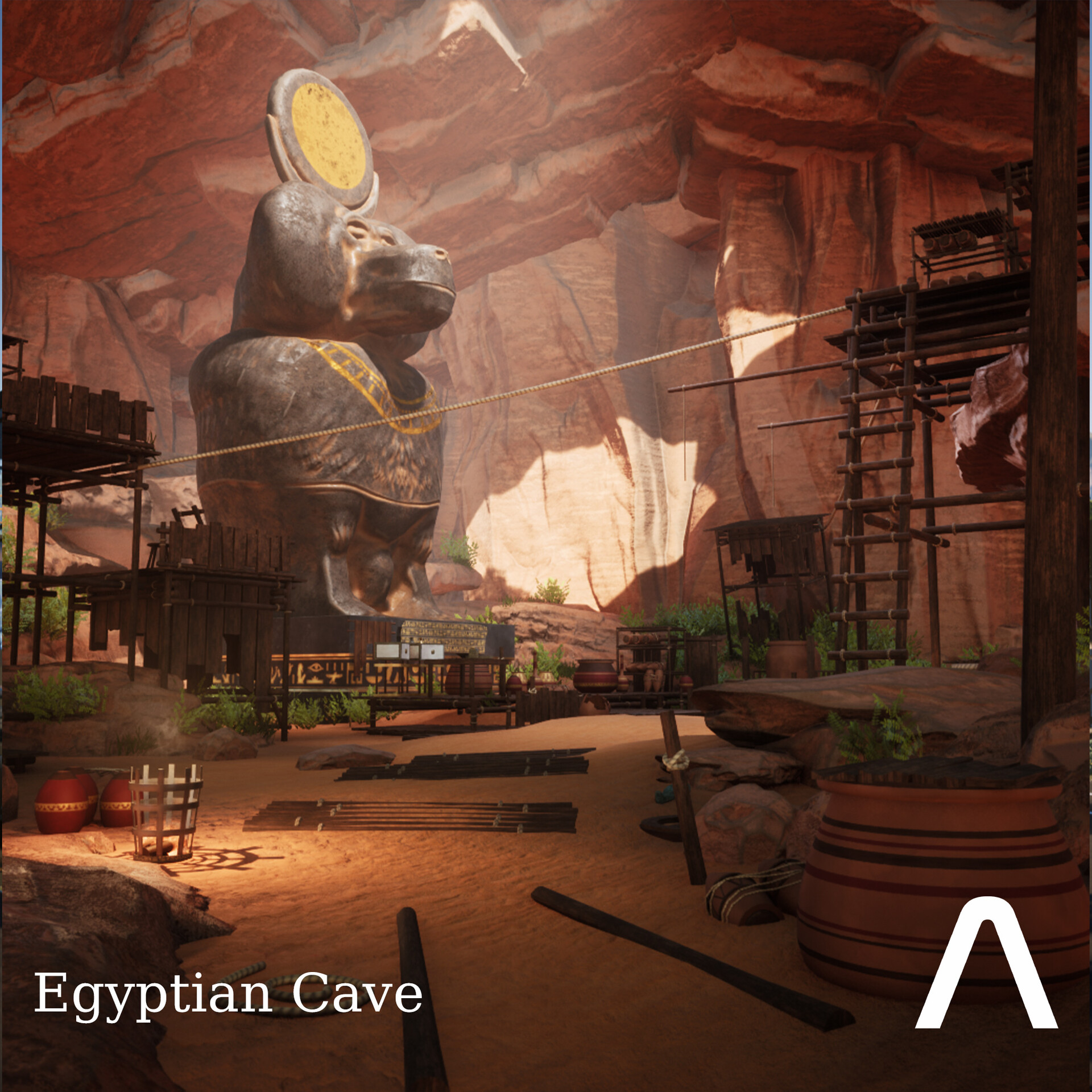 ArtStation - Desert Egyptian Cave