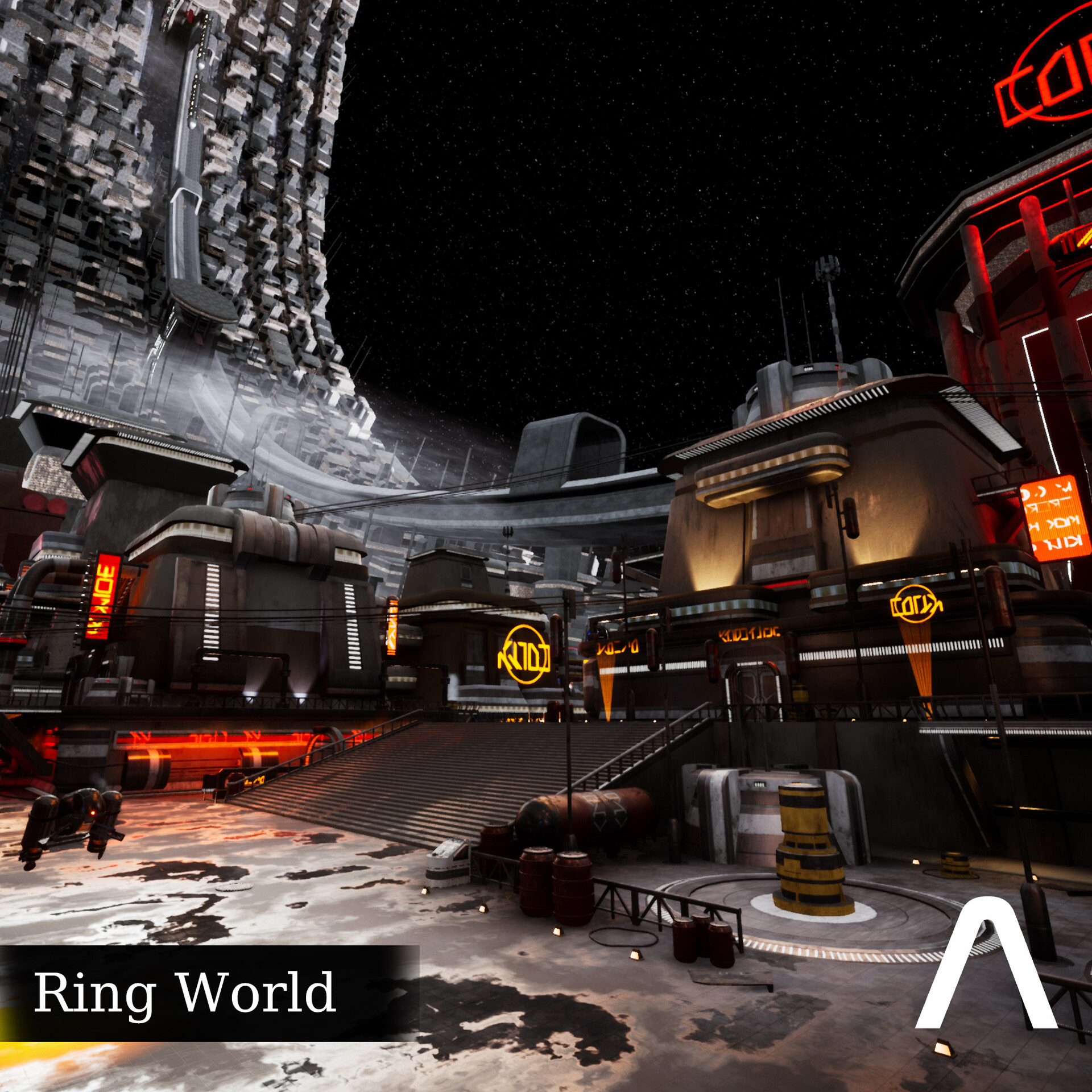 ArtStation - Ring World city