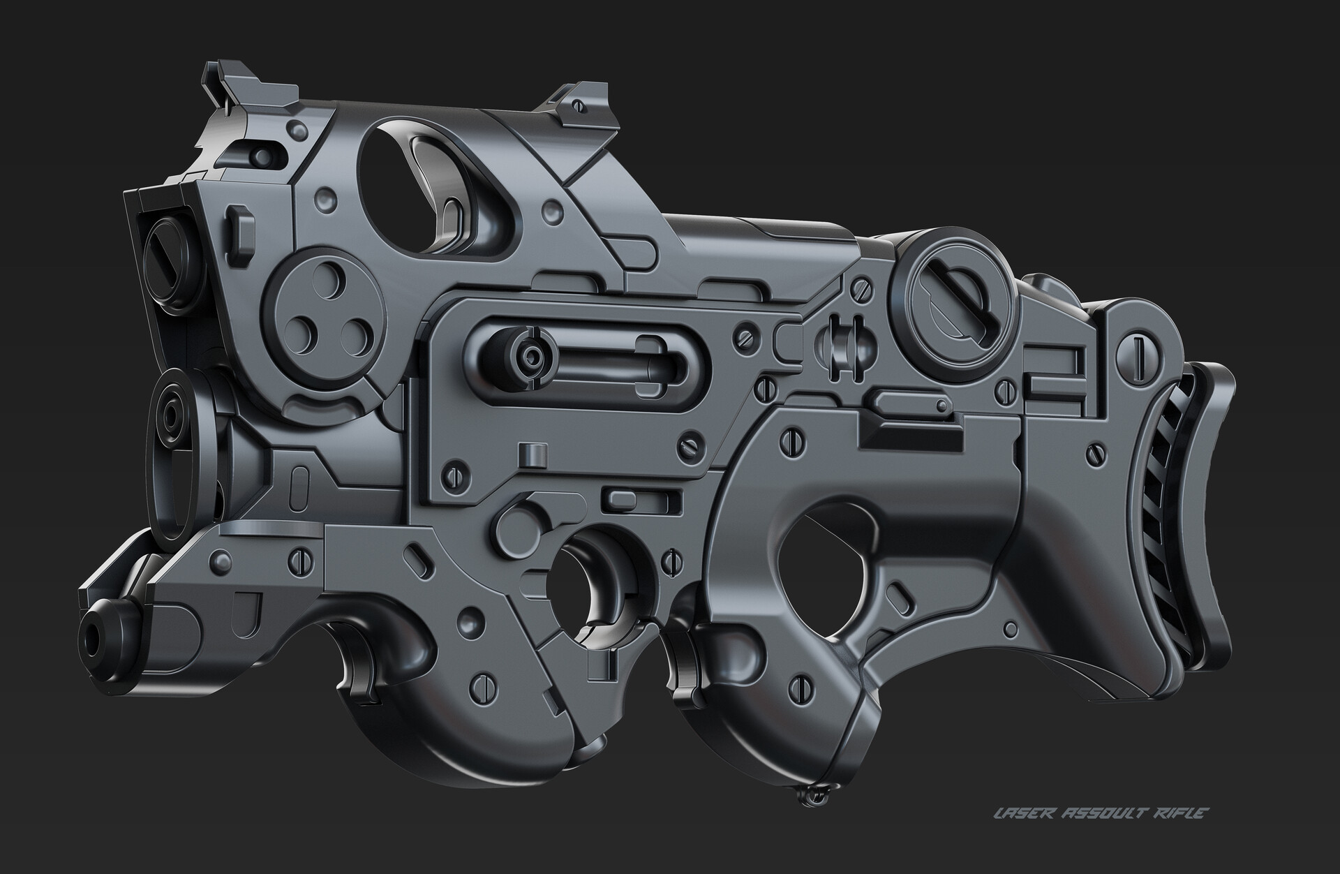 ArtStation - Laser assault rifle