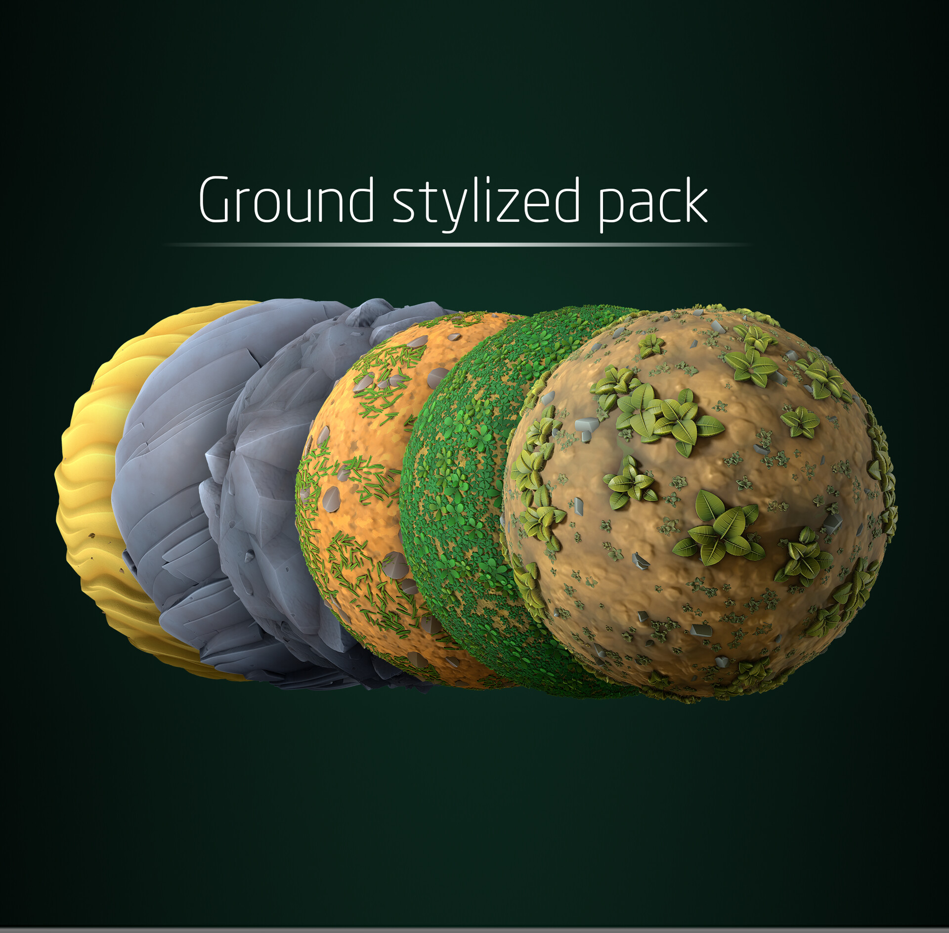 ArtStation - Ground stylized texture