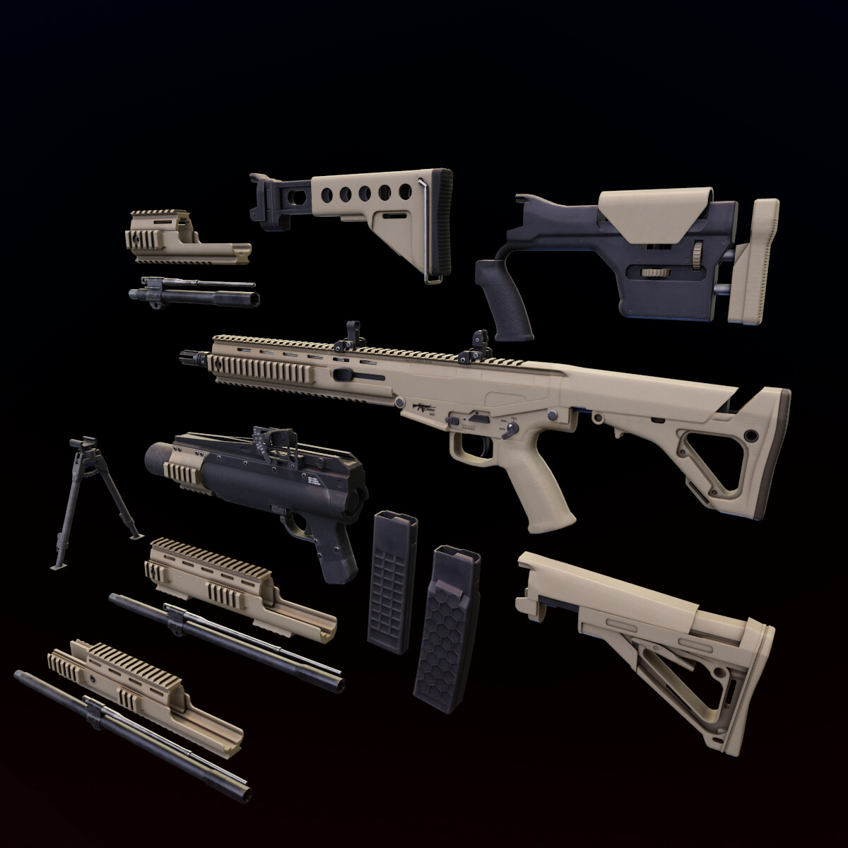 ArtStation - CMMG MX Rifles from Arma3