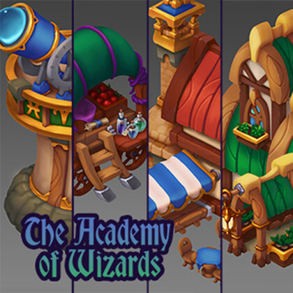 ArtStation - The Academy of Wizards - Houses