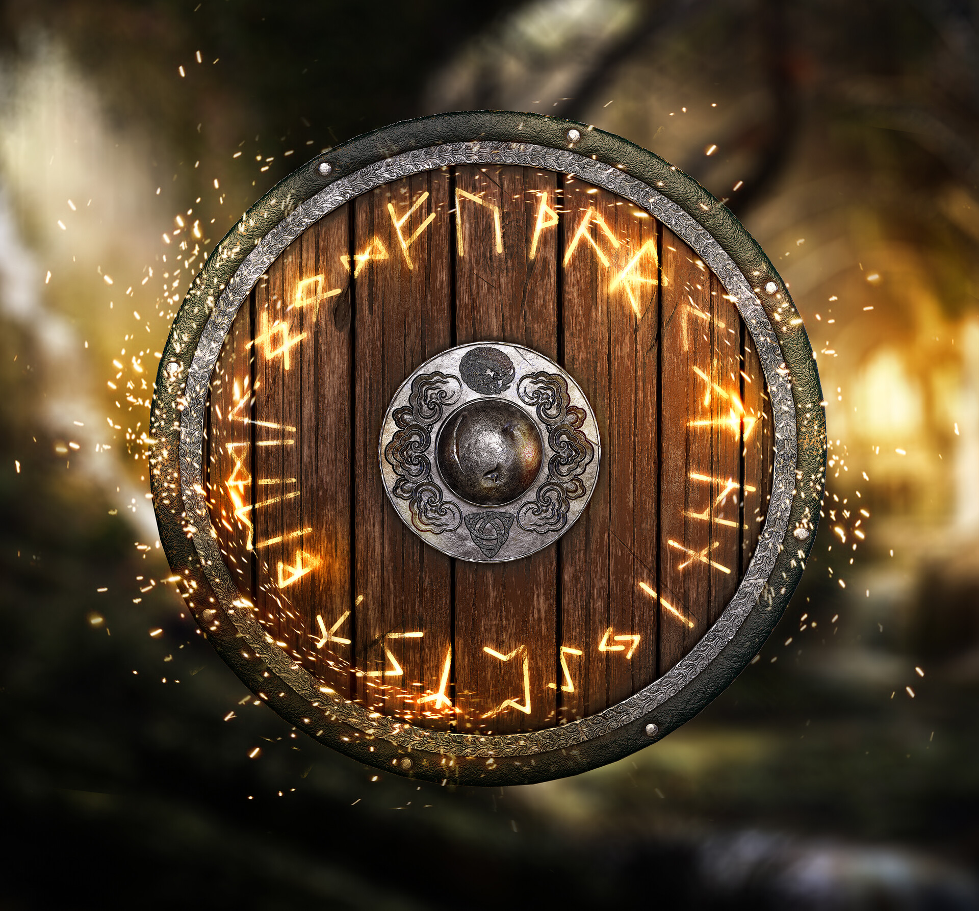 ArtStation - Enchanted Viking Shield