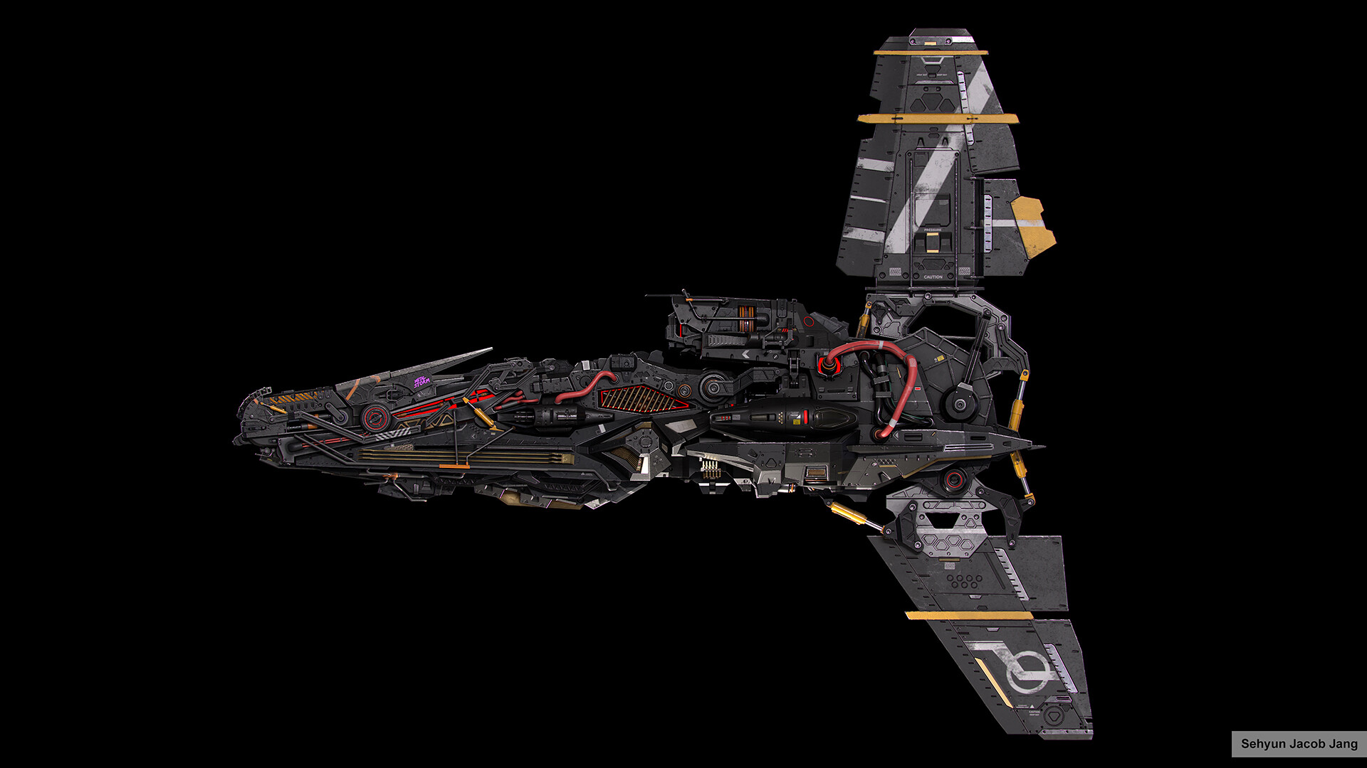 Artstation Space Drone Fighter Main Unit Part