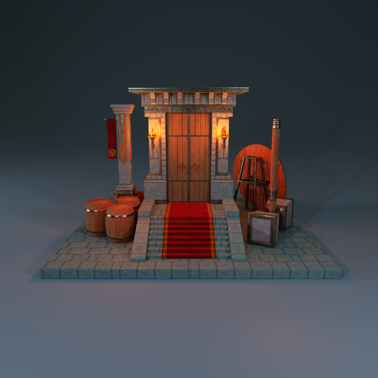 ArtStation - Dwarf Castle Mini Asset