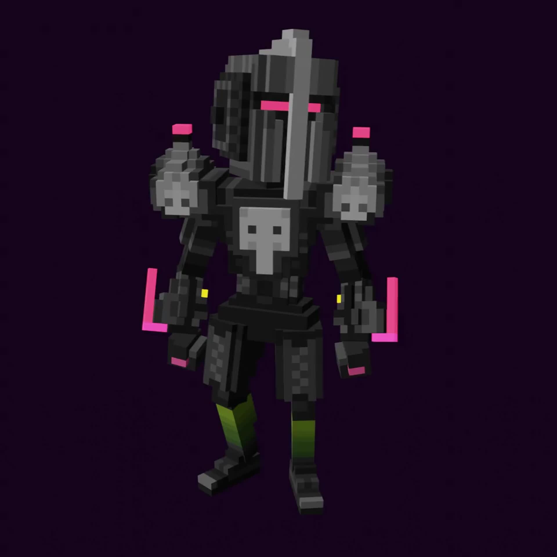 ArtStation - Creative voxel knight