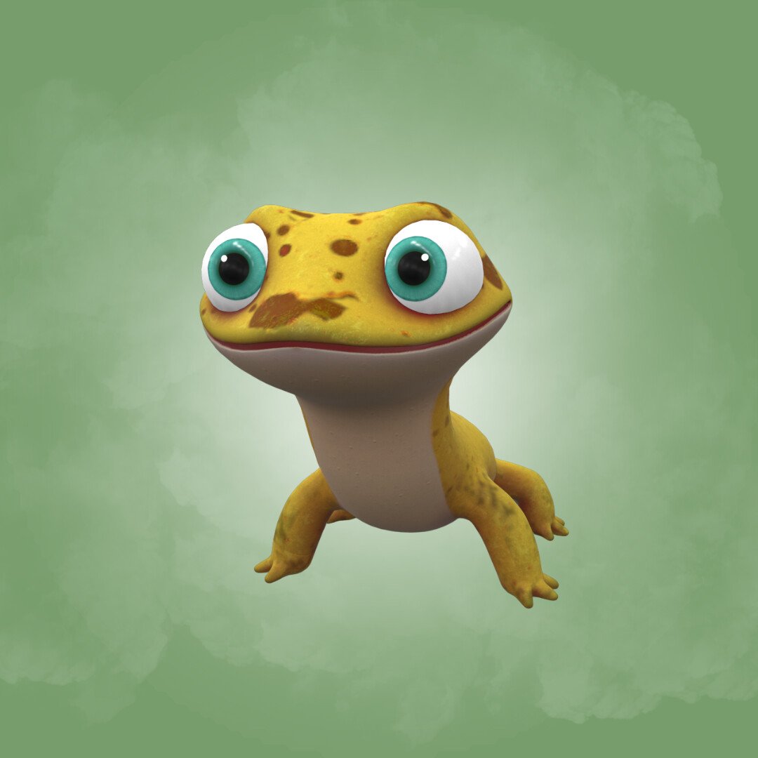 ArtStation - Stylized Leopard Gecko