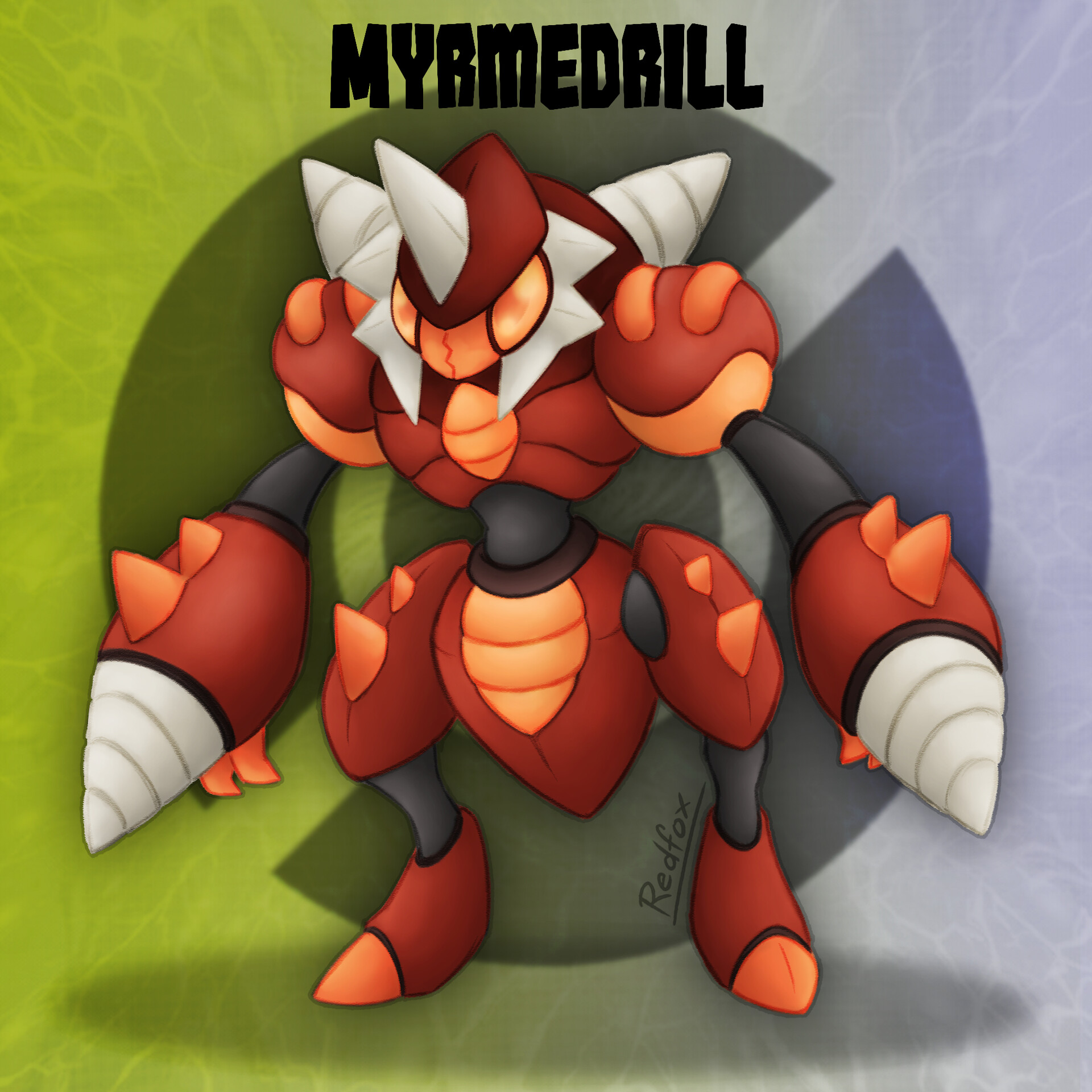 Redfox The Kitsune - Artwork Pokemon VP - Myrmedrill