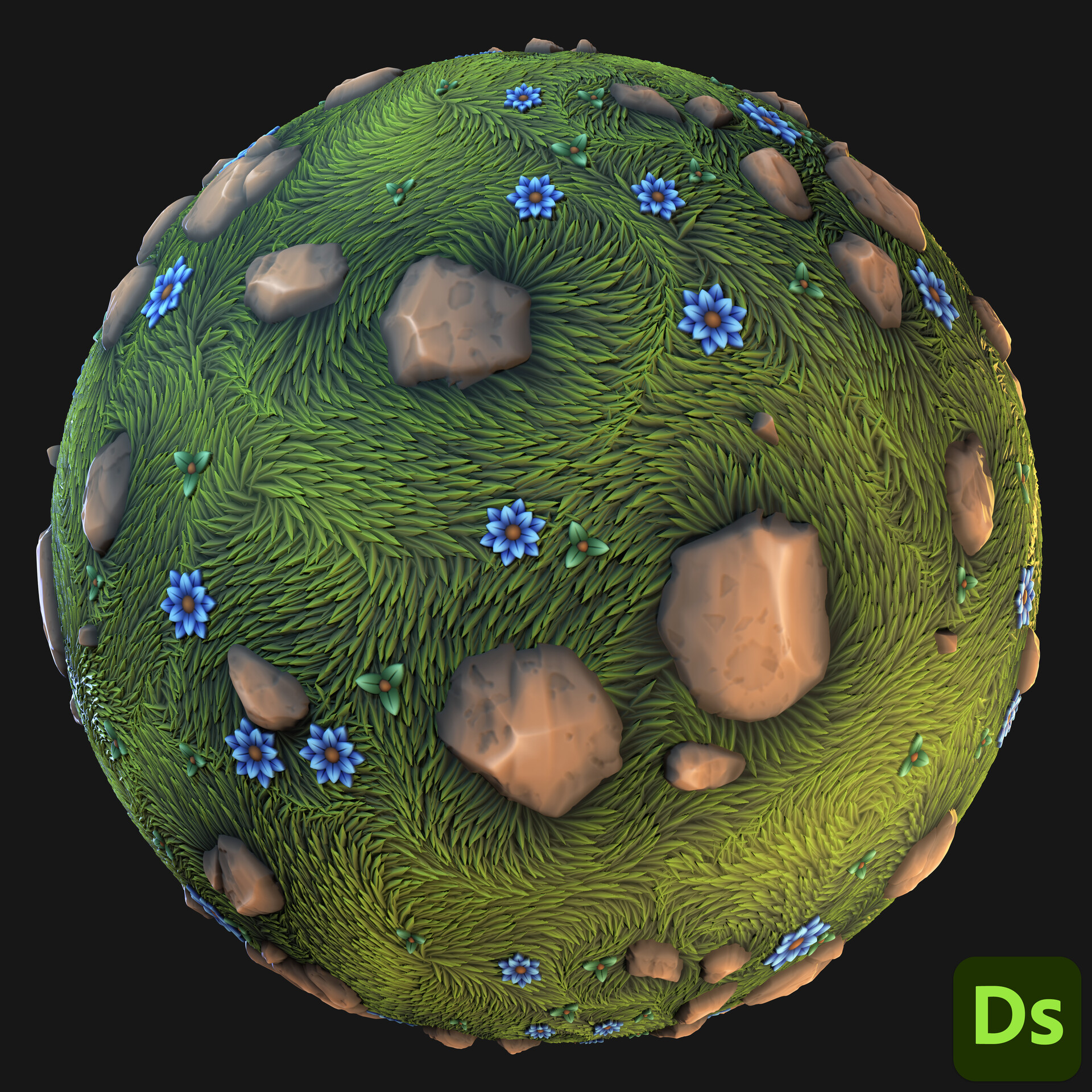 ArtStation - Stylized Grass | Substance Designer