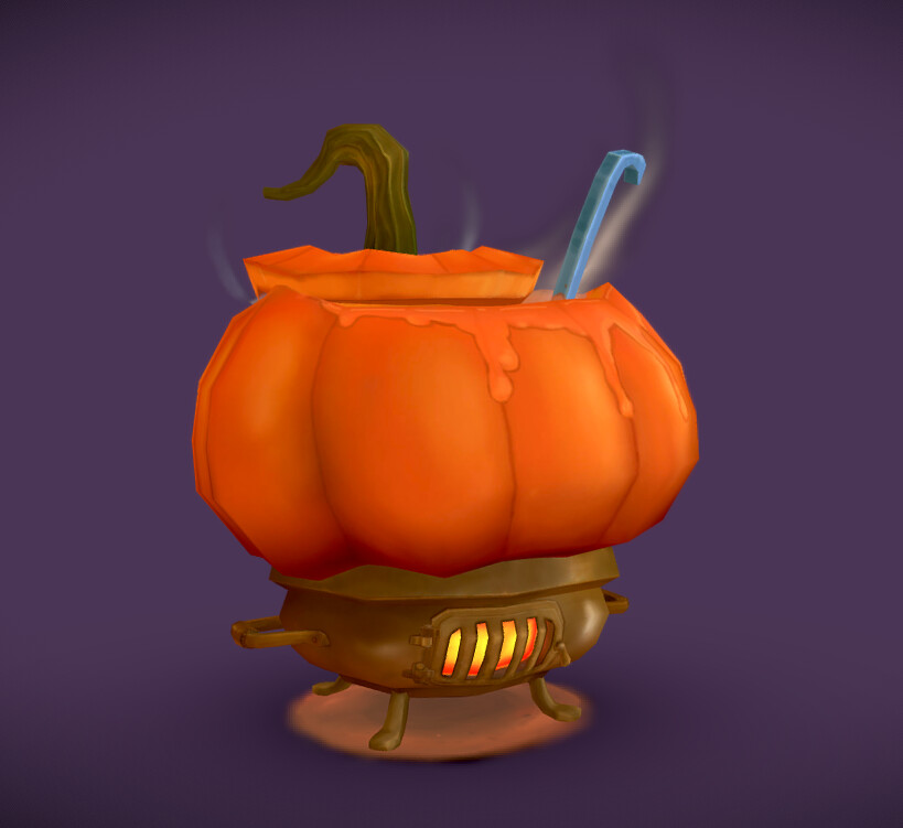 ArtStation - Pumpkin Cauldron