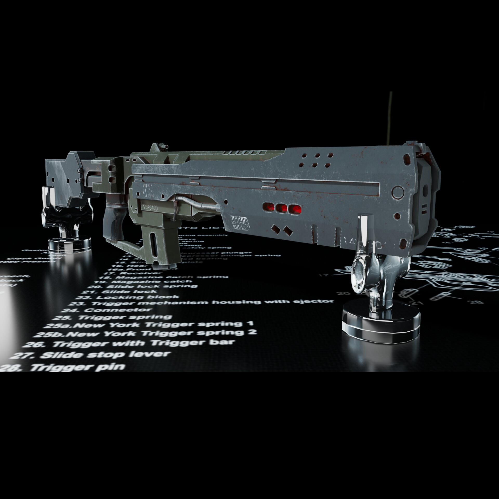 ArtStation - Futuristic Weapon Rifle