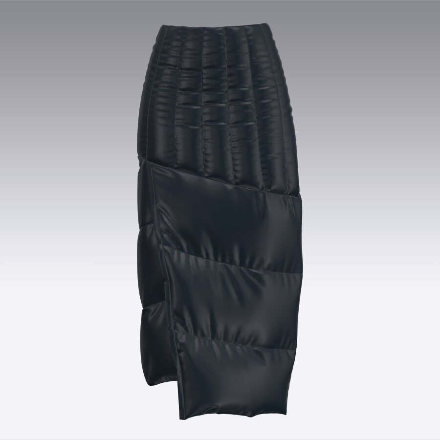 ArtStation - Femail Padding skirt from clo 3d program