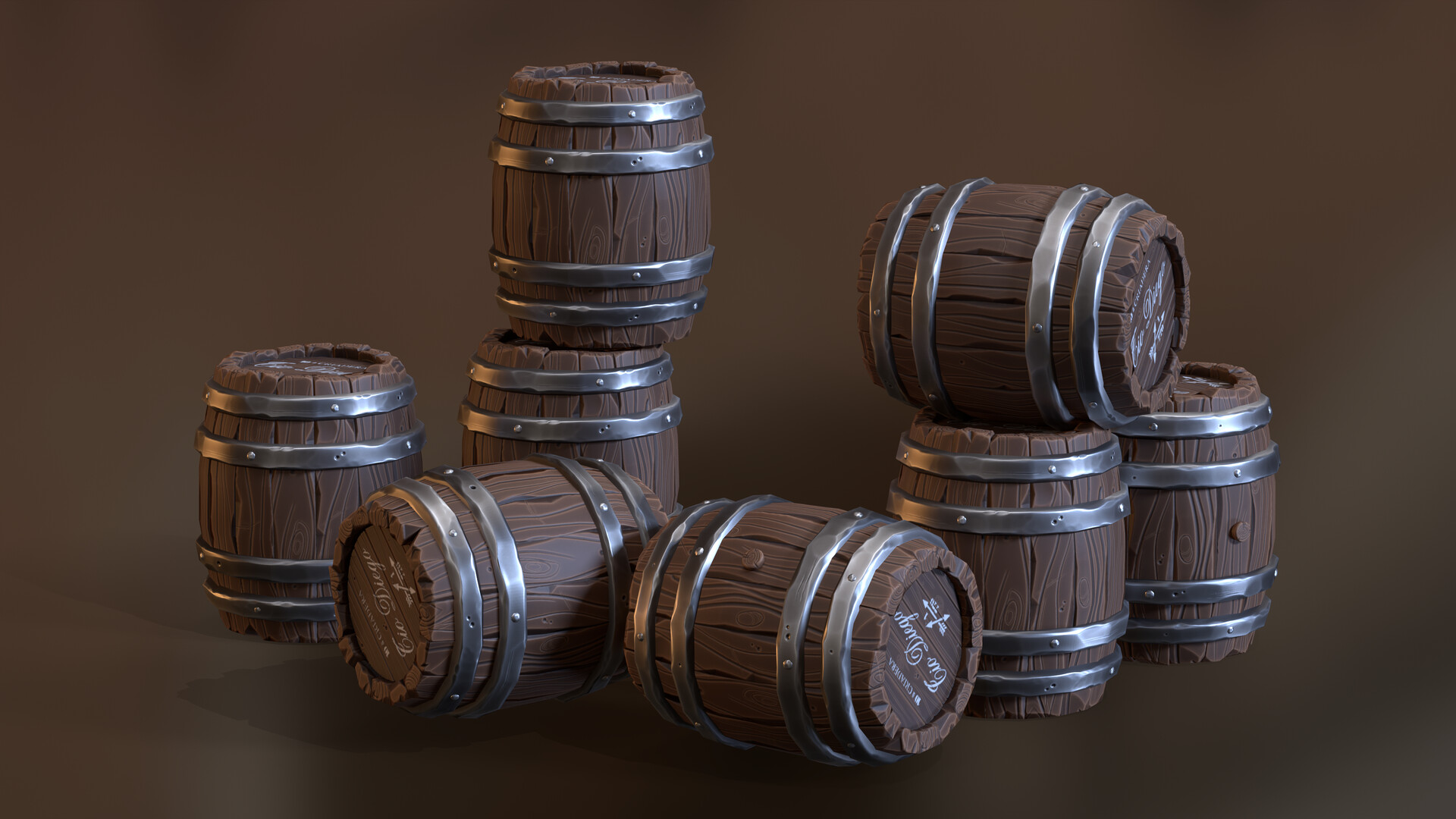 ArtStation - Stylized barrel