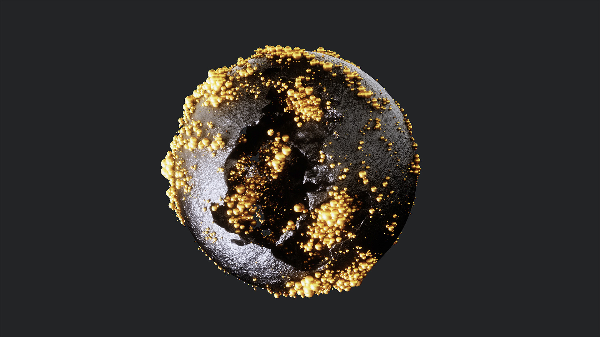 ArtStation - Golden Particles Flow