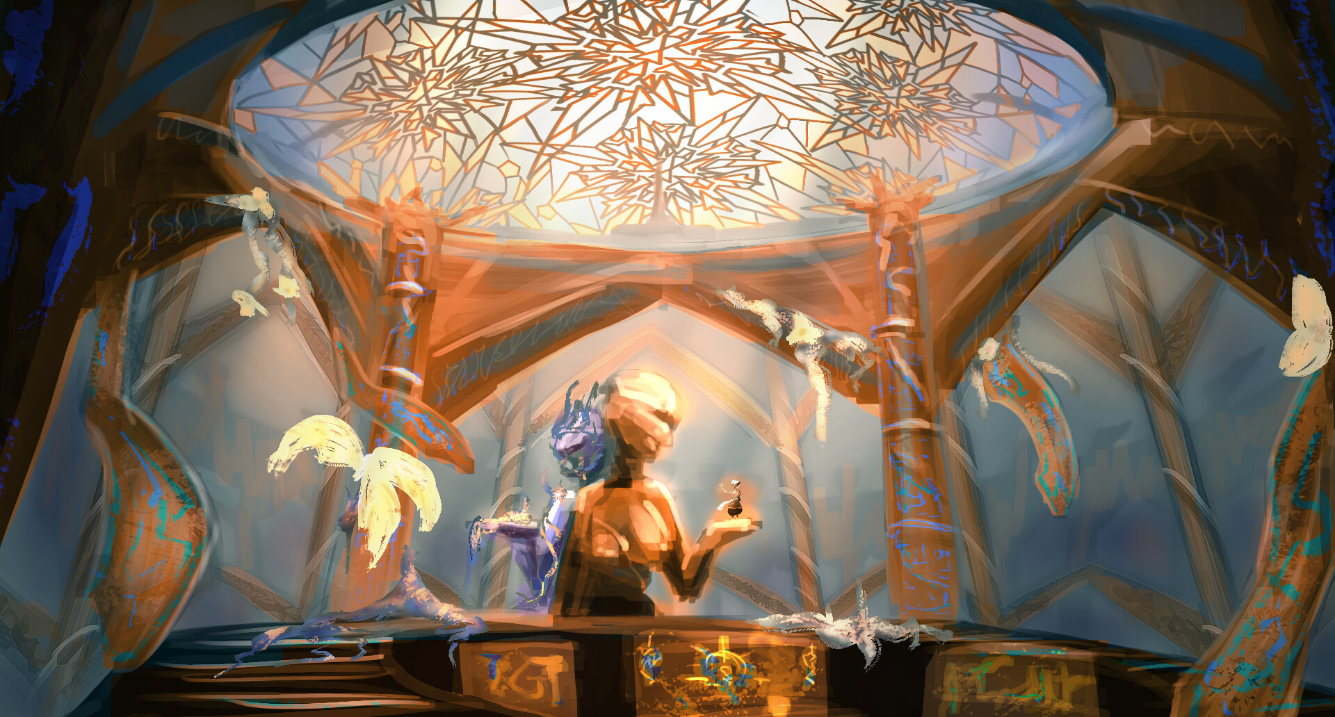 ArtStation - Hub concepts with different moods following the character ...