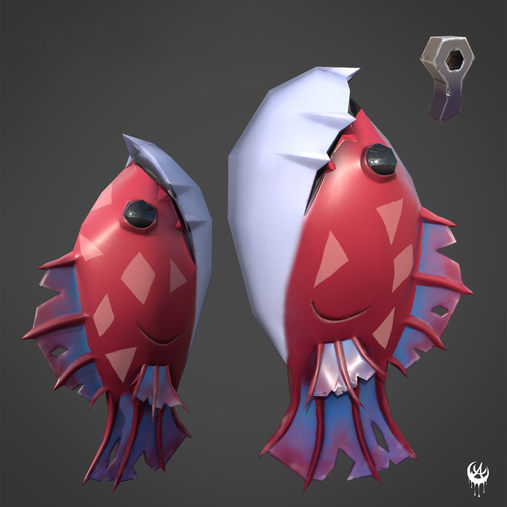 ArtStation - Game ready - Fish Creature design
