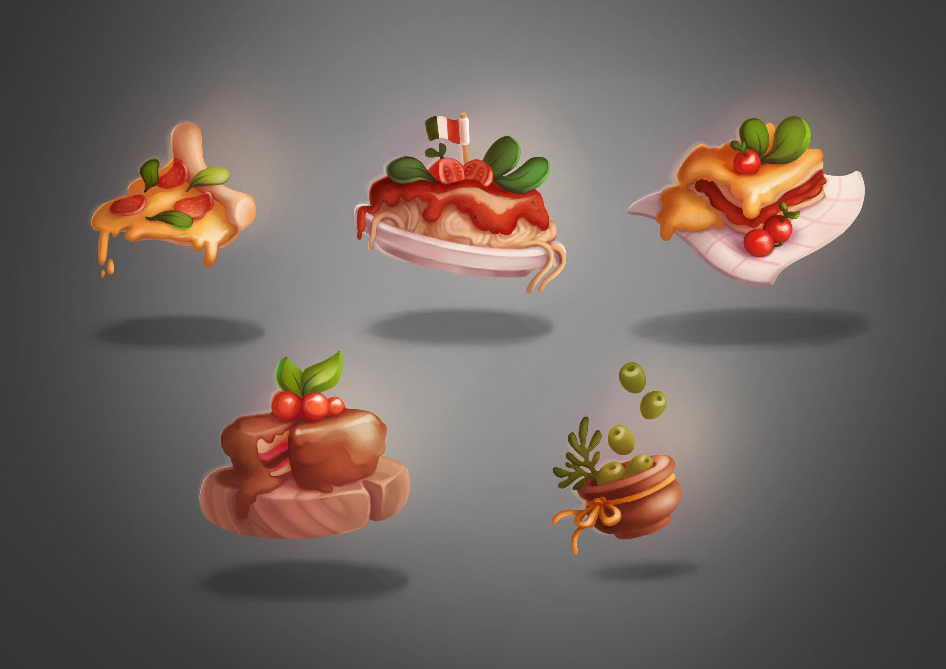ArtStation - Italian Food Props