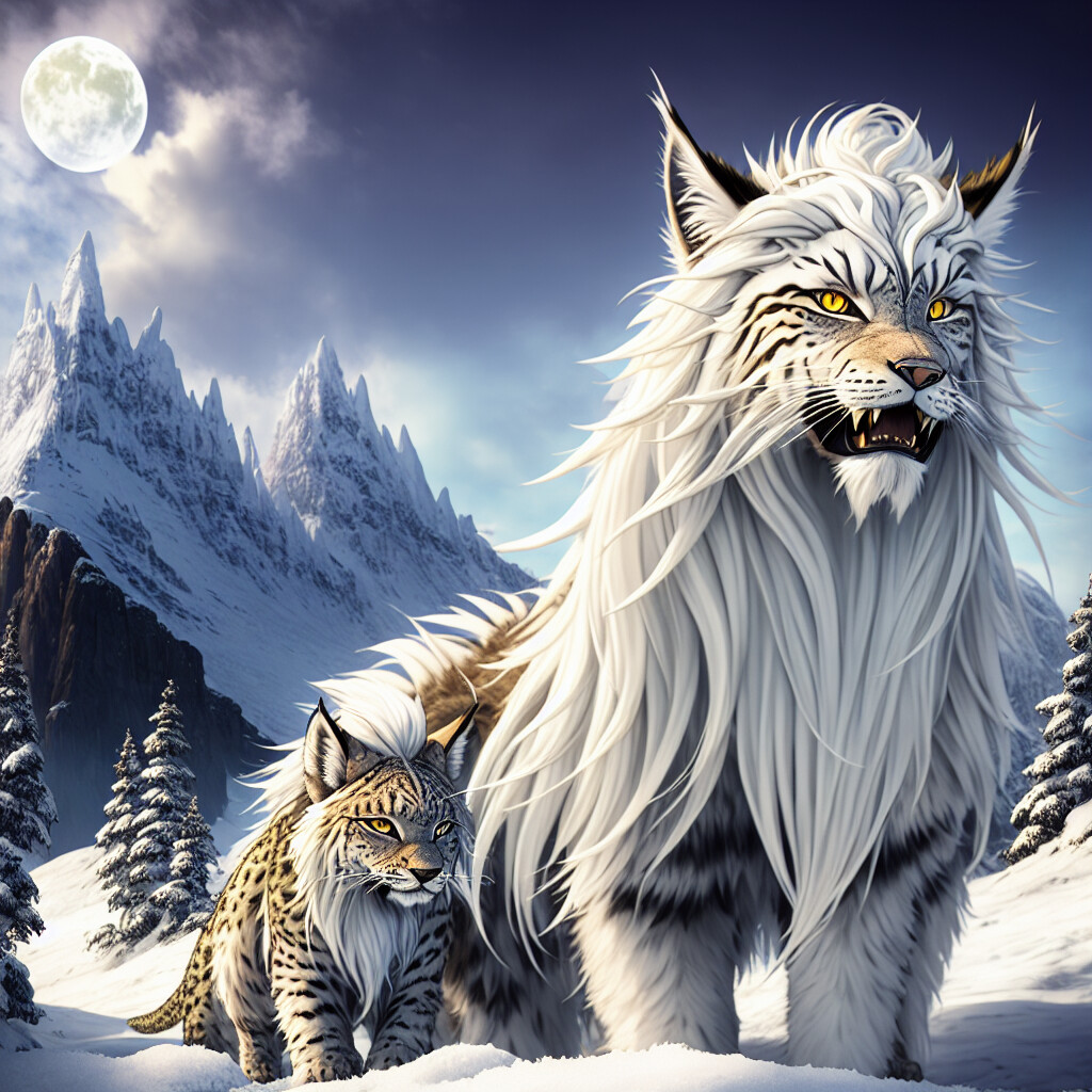 ArtStation - Maned Lynx Ai Gen