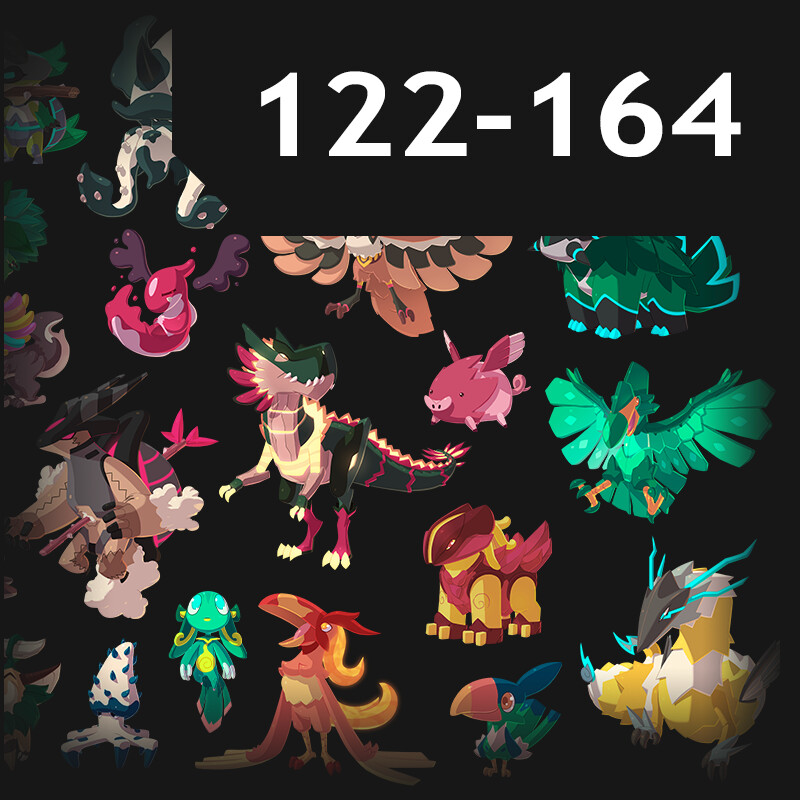 ArtStation - TEMTEM - Character Design (122-164)