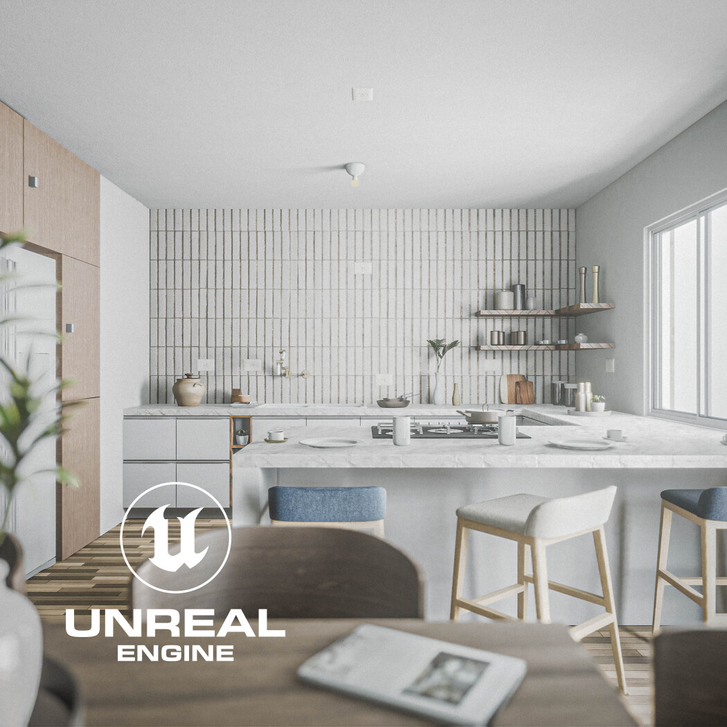 ArtStation - Propuesta de Cocina (Recorrido en tiempo real)