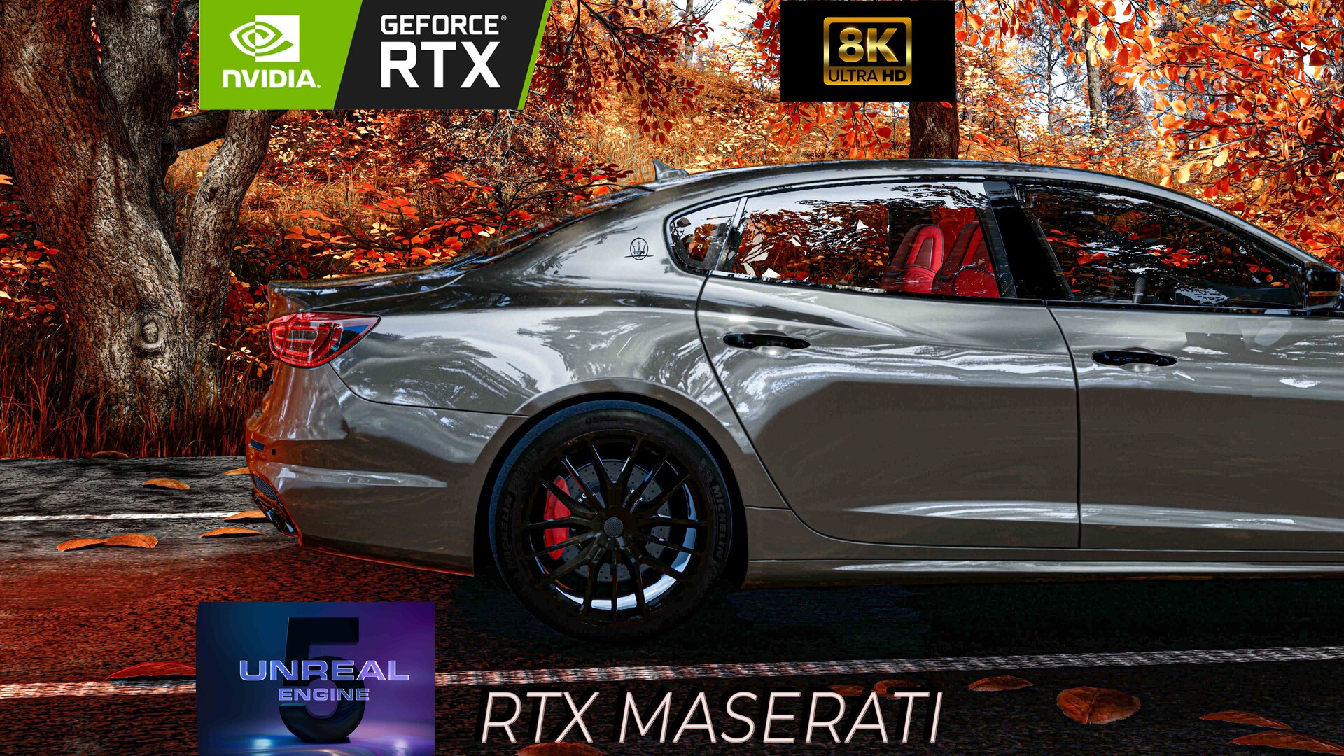 ArtStation - RTX MASERATI - but in 8k 60 fps! | UE5 RTX Real-Time render
