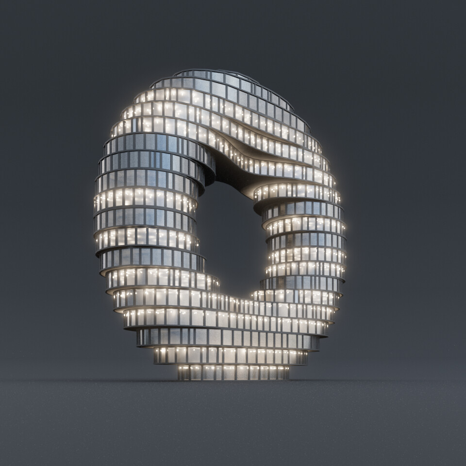 ArtStation - Houdini Crazy Building Generator