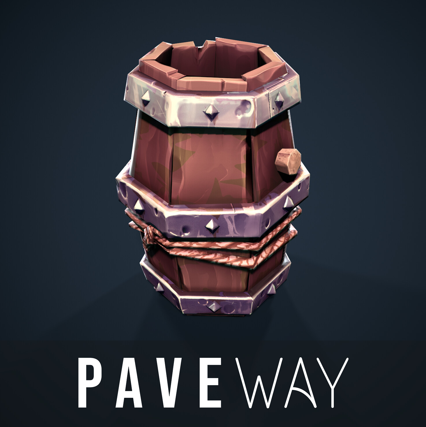 ArtStation - Tavern Barrel - Stylized 3D asset