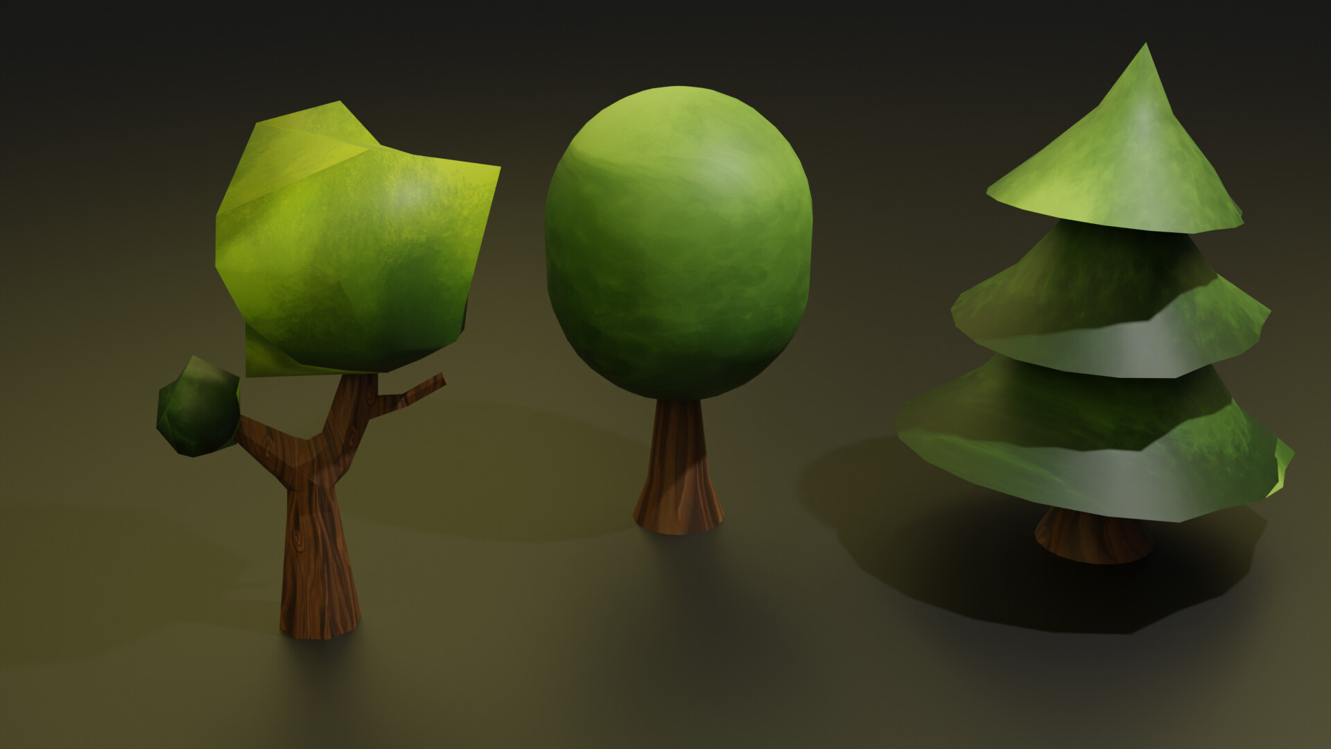 ArtStation - Lowpoly Trees