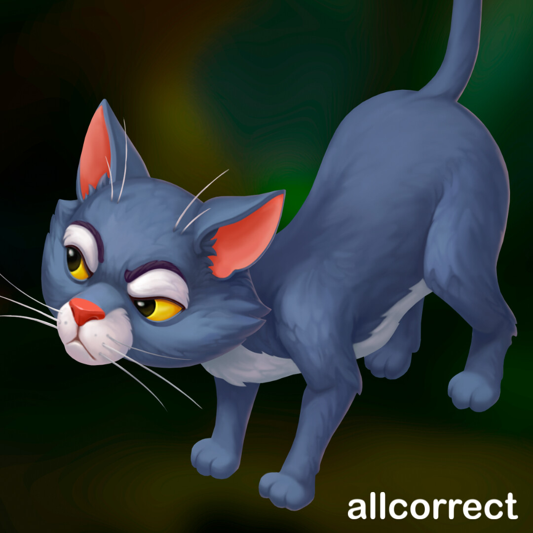 ArtStation - 2D Cat Concept Art