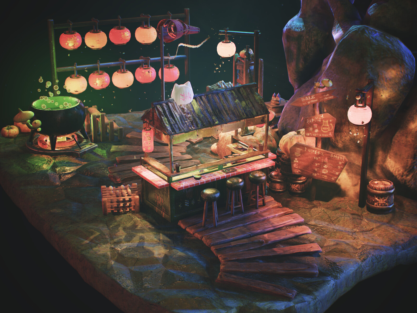 ArtStation - Cat Tavern