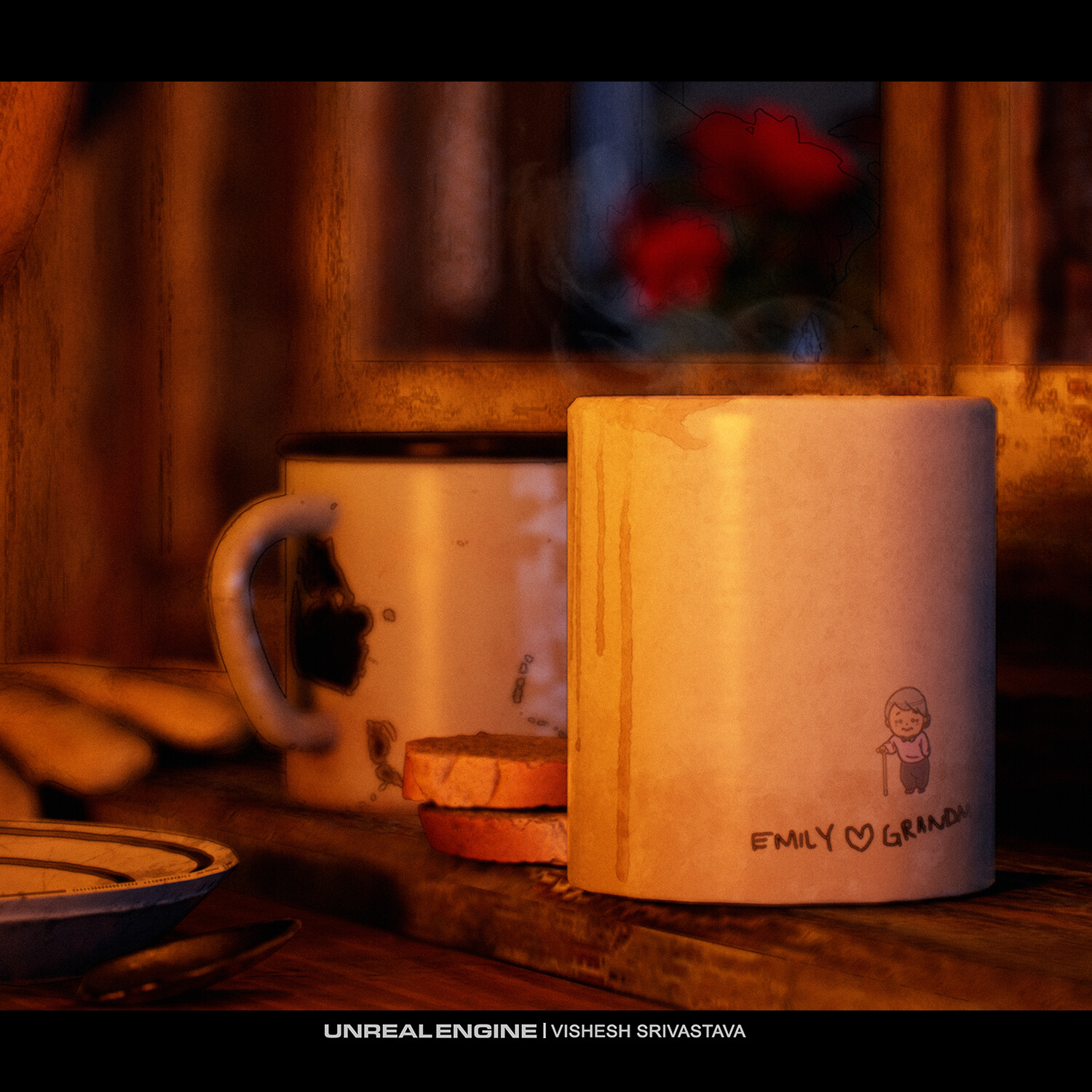 ArtStation - UE5 - A Visit! - Lighting Bot monthly challenge