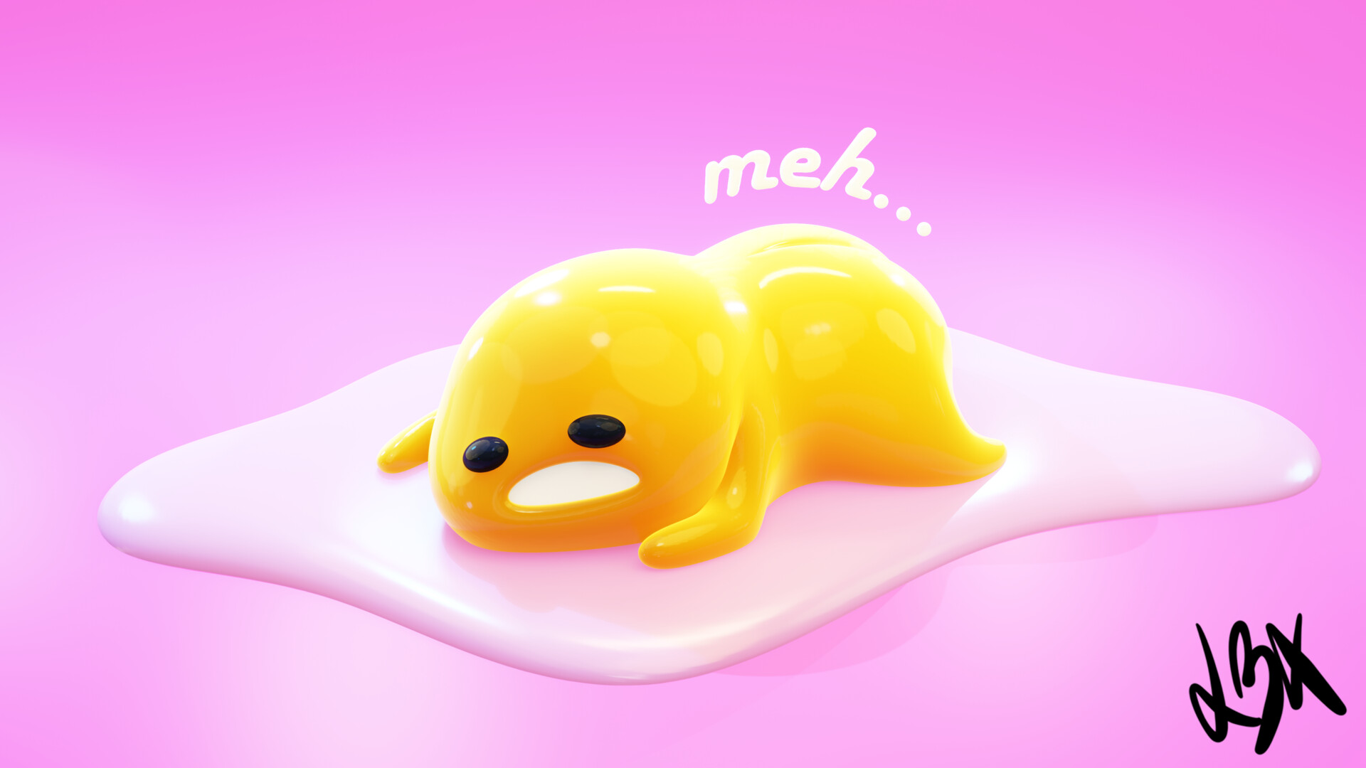 ArtStation - Gudetama's morning!