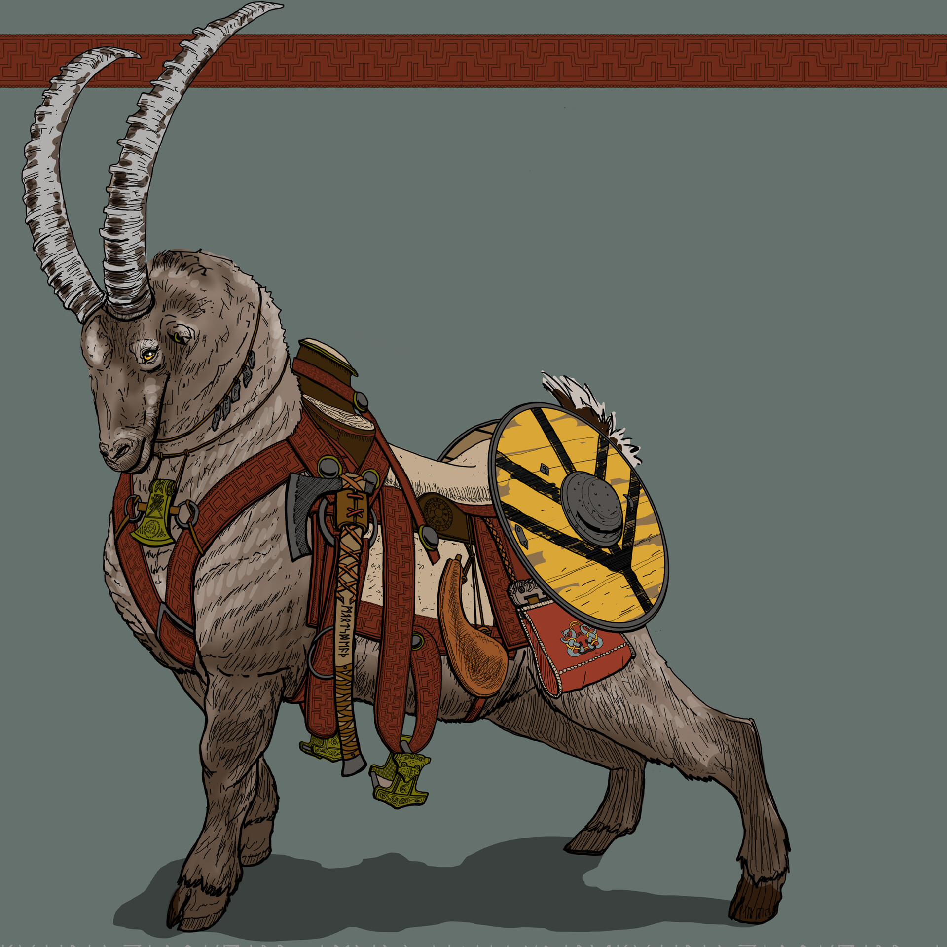 ArtStation - Norse Goat of War