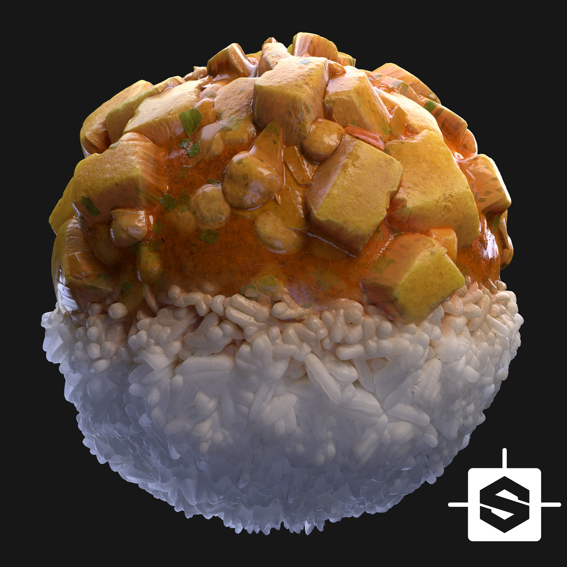ArtStation - Curry and Rice Material