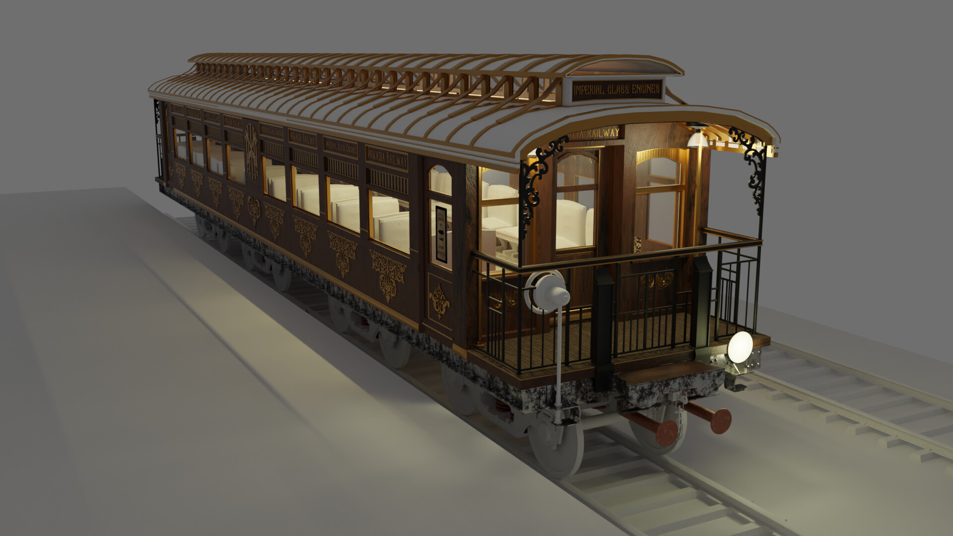 ArtStation - Victorian / Steampunk Train Carriage