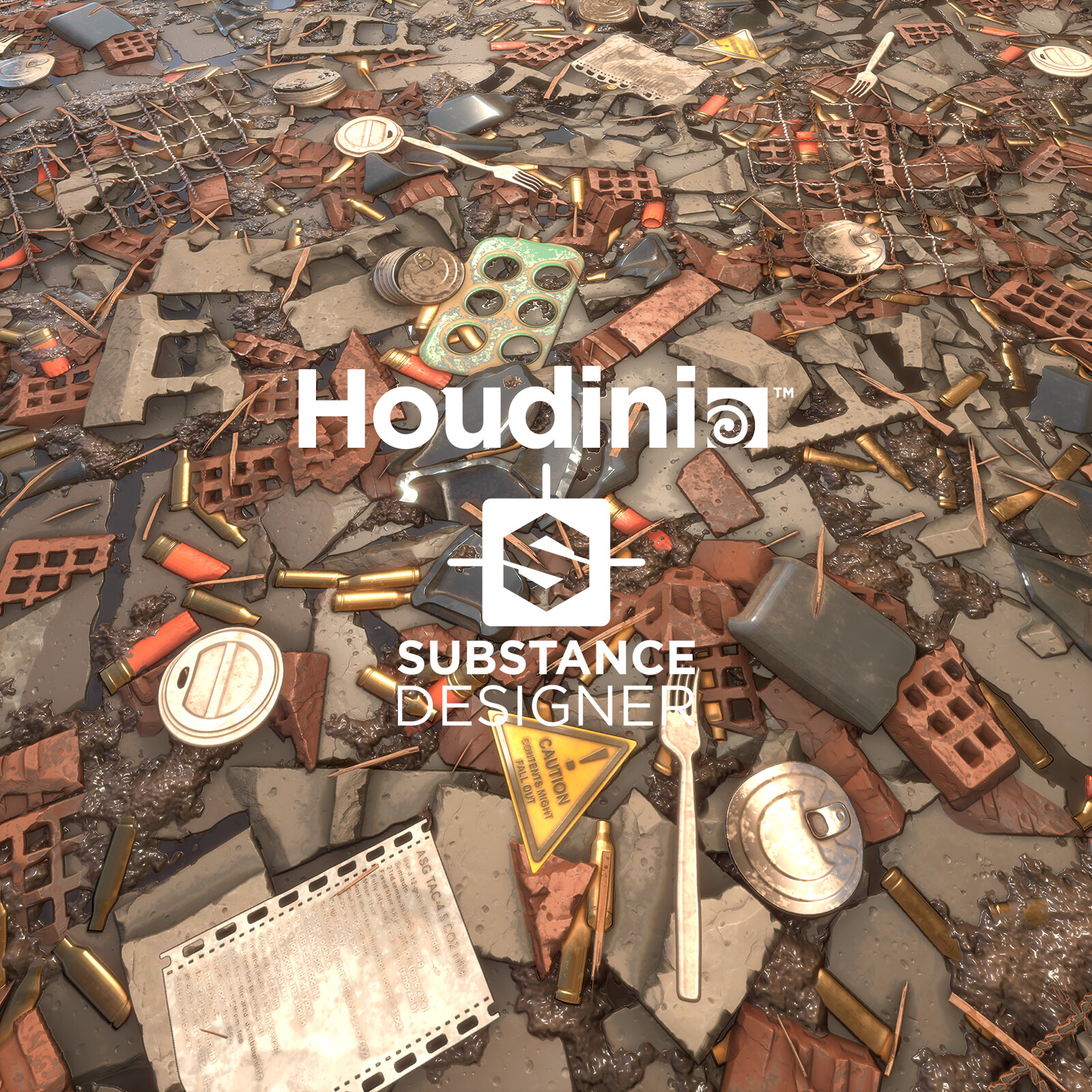 ArtStation - Houdini + Substance Designer Ground Textures