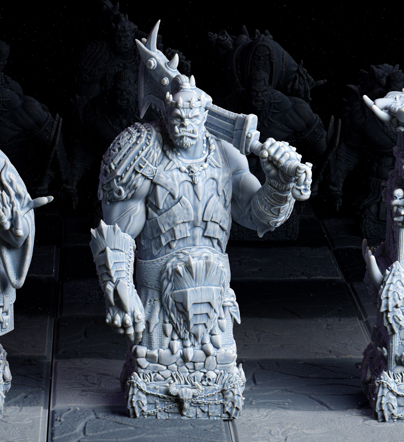 ArtStation - Orc King Chess