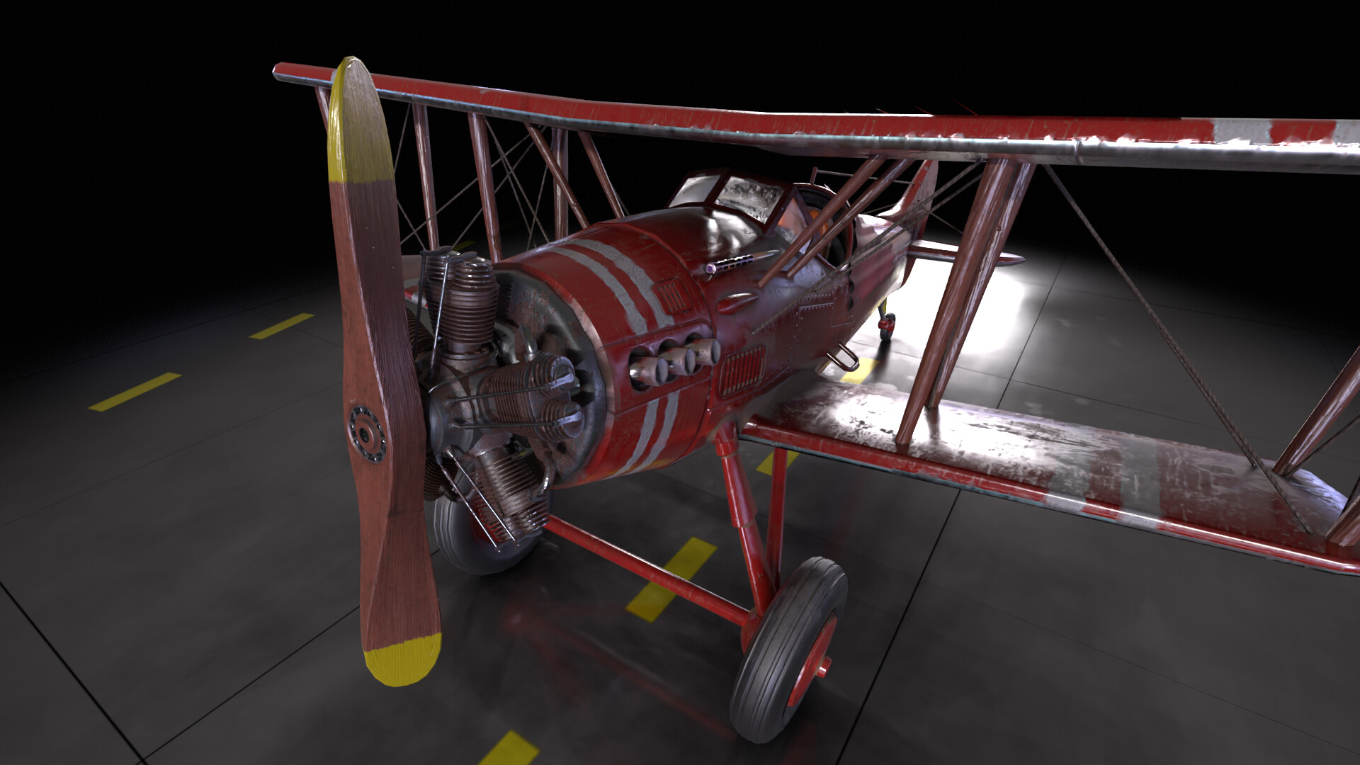 ArtStation - WWI Biplane
