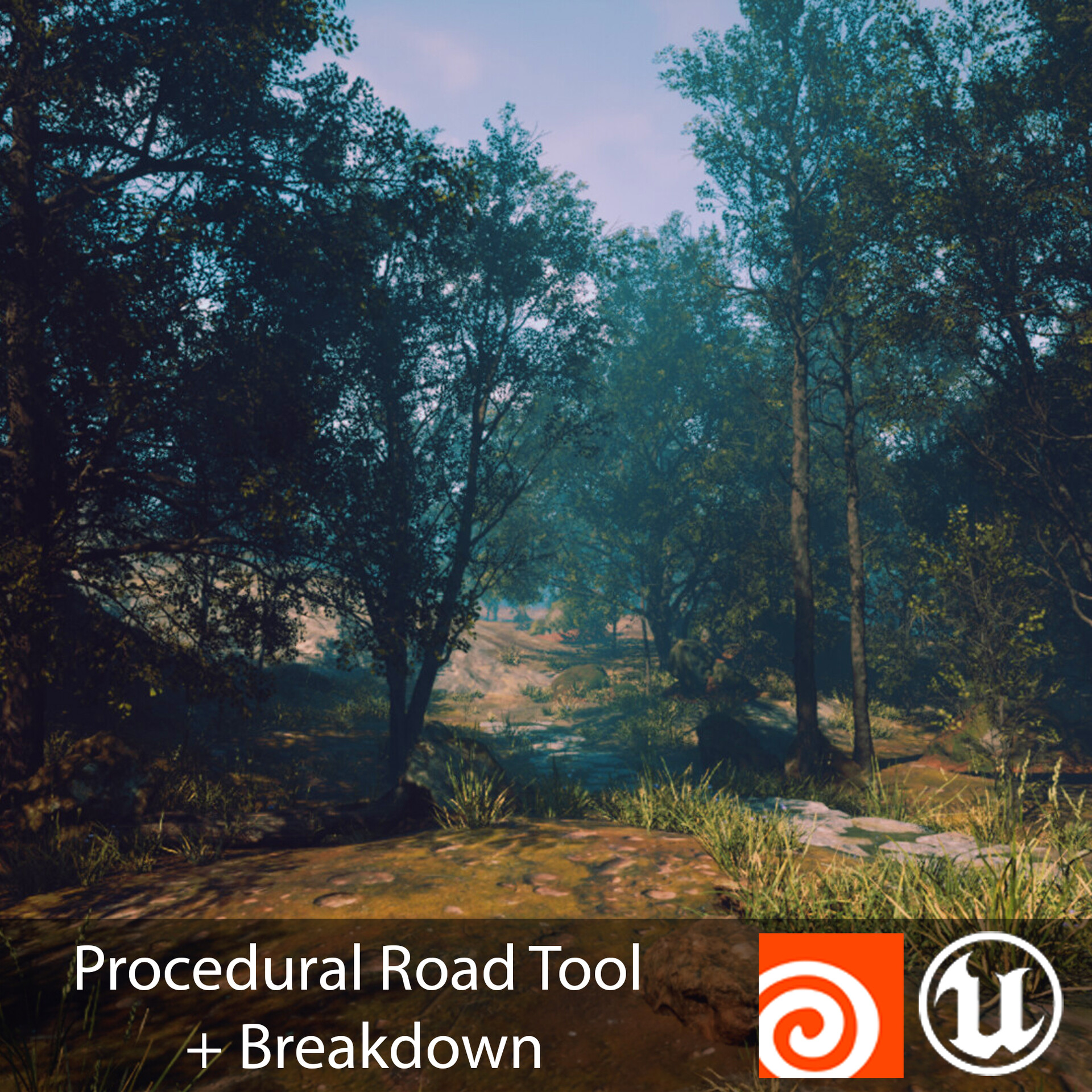 ArtStation - Procedural Road Tool + Breakdown