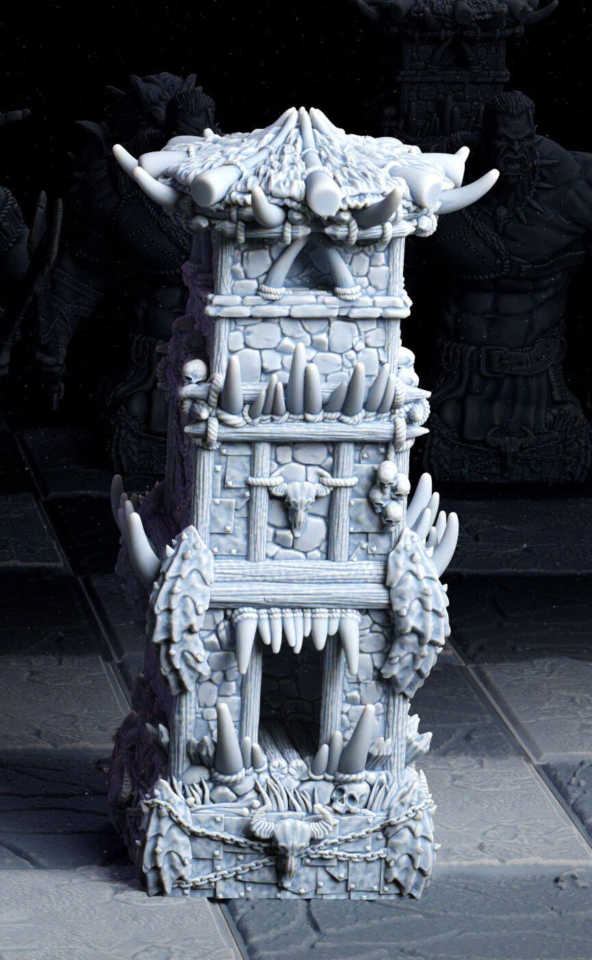 ArtStation - Orc Rook Chess