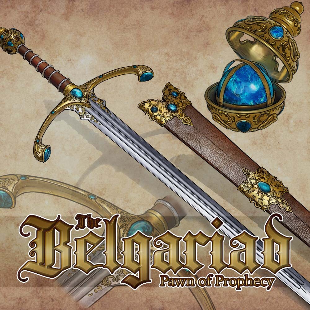 ArtStation - Belgariad - Sword of Riva + Orb of Aldur