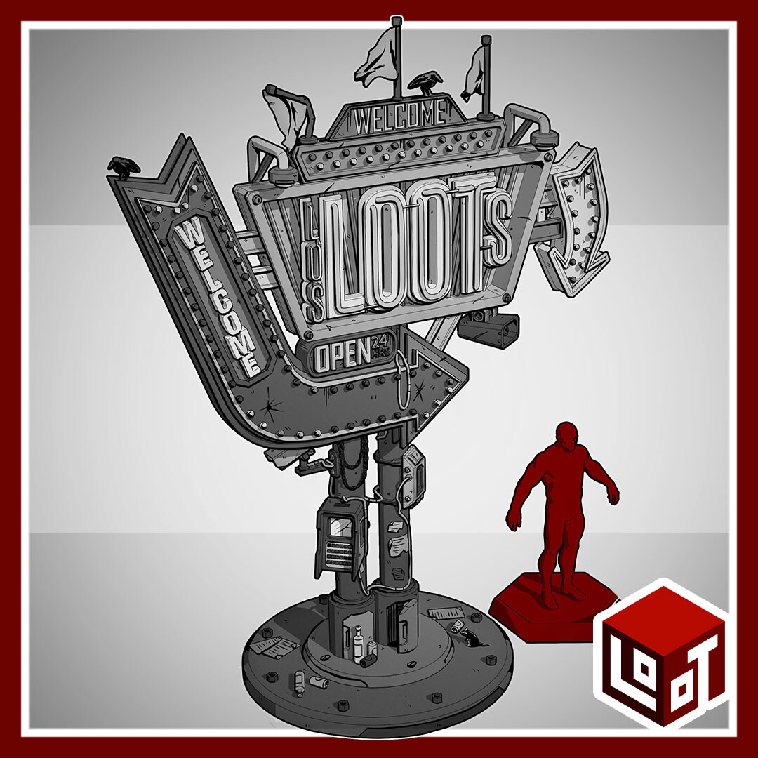 ArtStation - Los Loots Sign