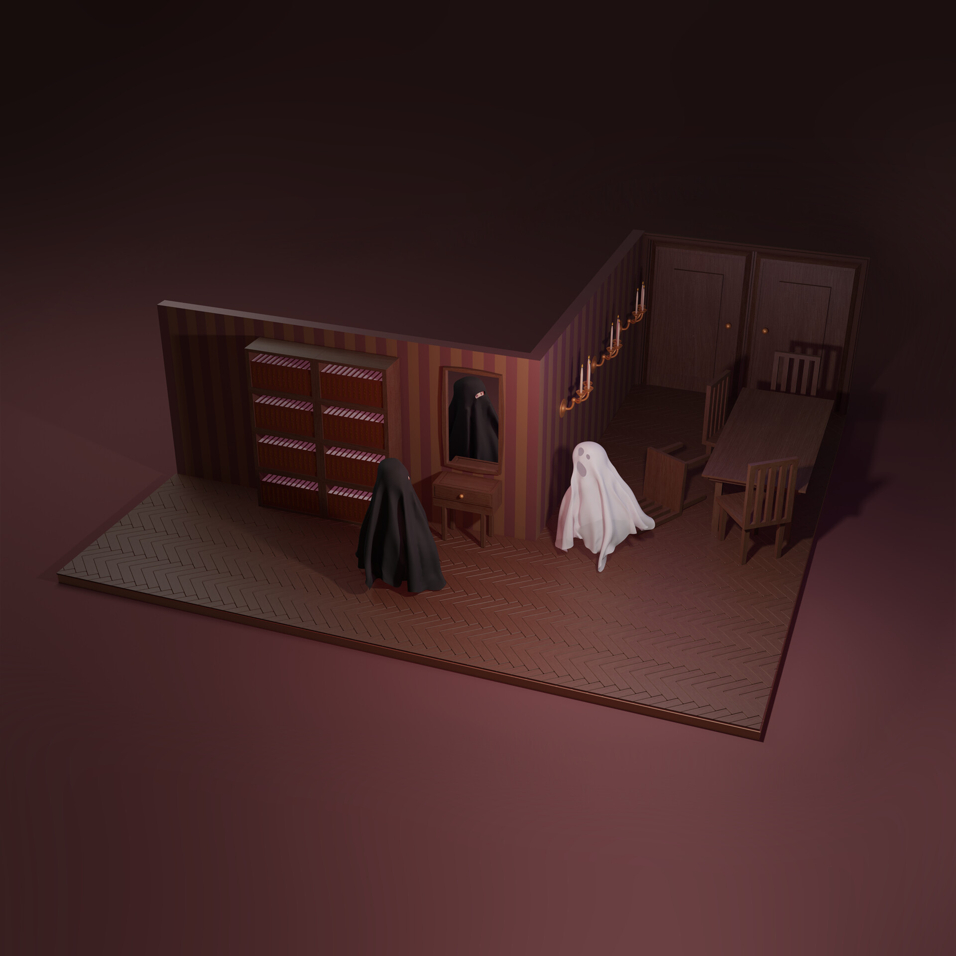 ArtStation - Ghost in the room (3D)