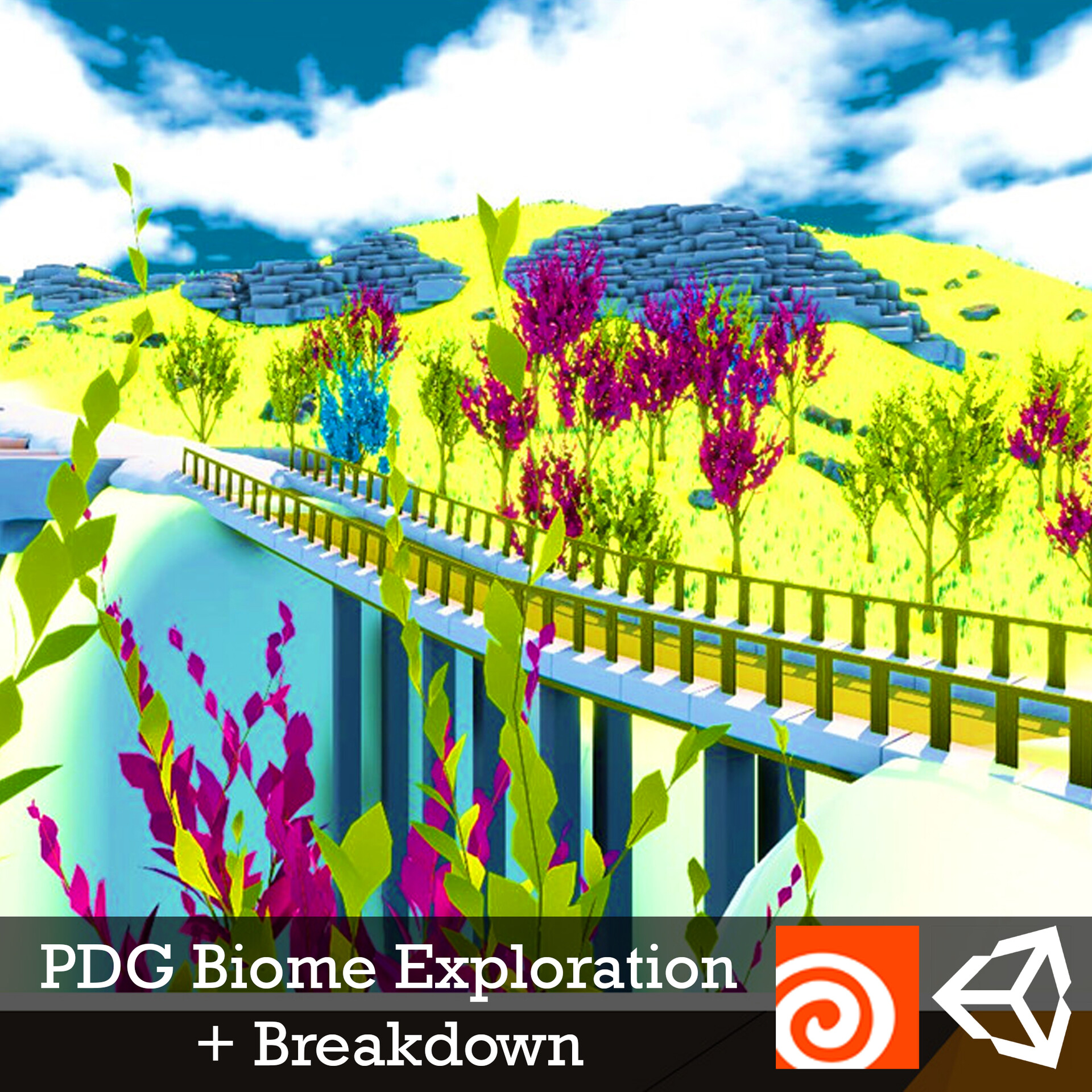 ArtStation - Unity and PDG Biome Exploration With Breakdown