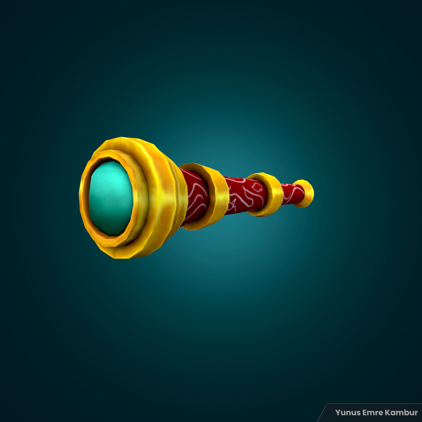 ArtStation - Golden Spyglass | Stylized Spyglass Handpainted