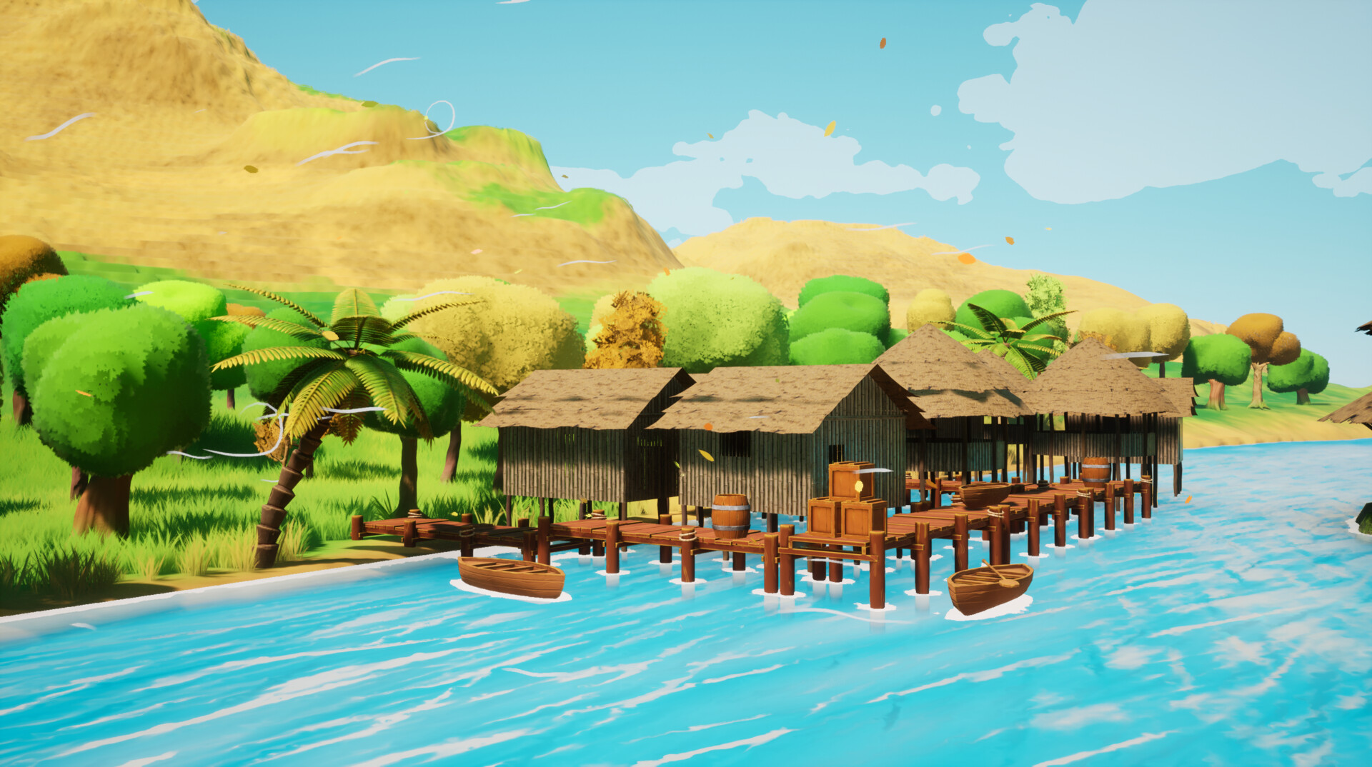 ArtStation - Stylized Waterfall - Environment Breakdown